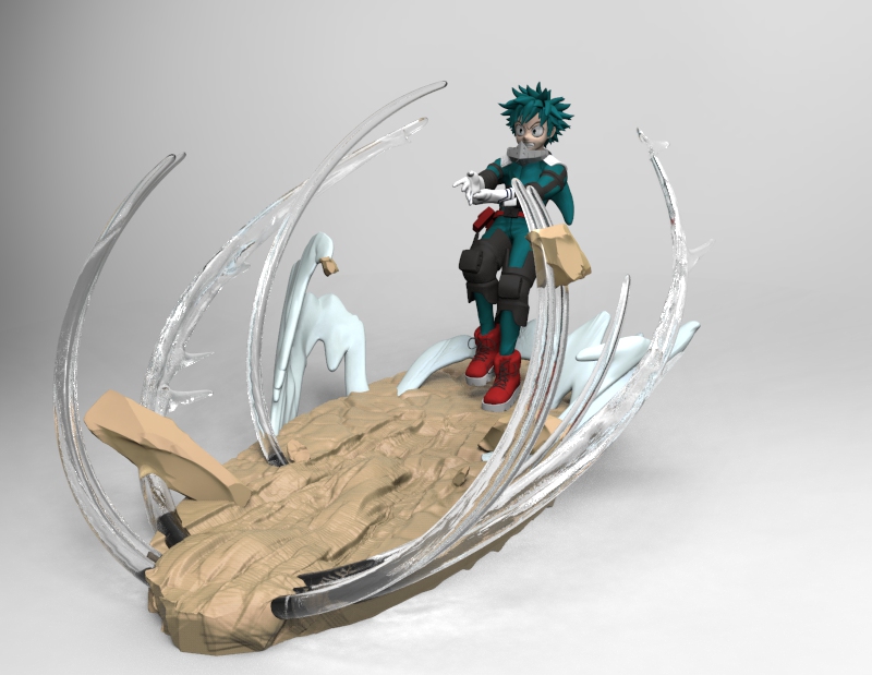STL file IZUKU MIDORIYA FROM MY HERO ACADEMY - DEKU - boku no hero・3D ...