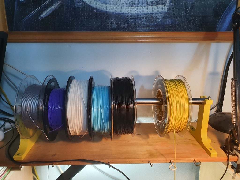 Free STL file Shelf Mounted Spool Holder・3D printer design to download ...