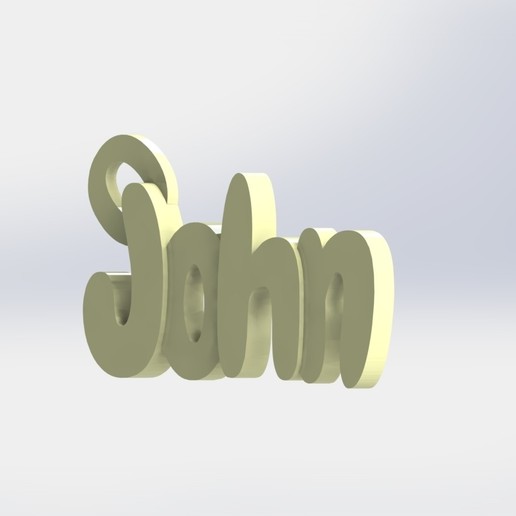 Download STL file John Keychain • 3D printable model ・ Cults