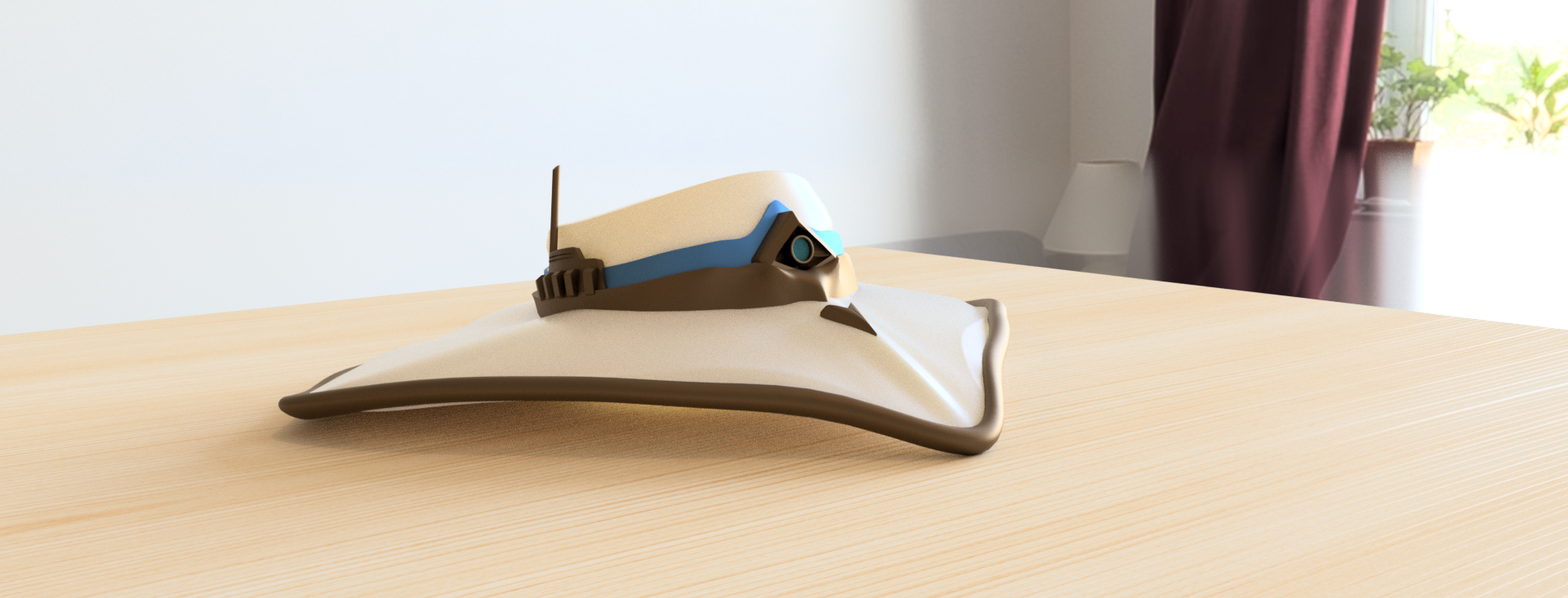 STL file Cypher's hat, Neural theft, 3d model in Valorant game・Model to ...