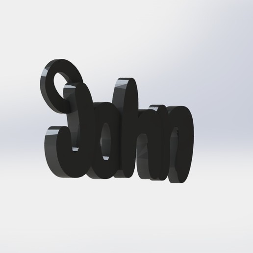 Download STL file John Keychain • 3D printable model ・ Cults
