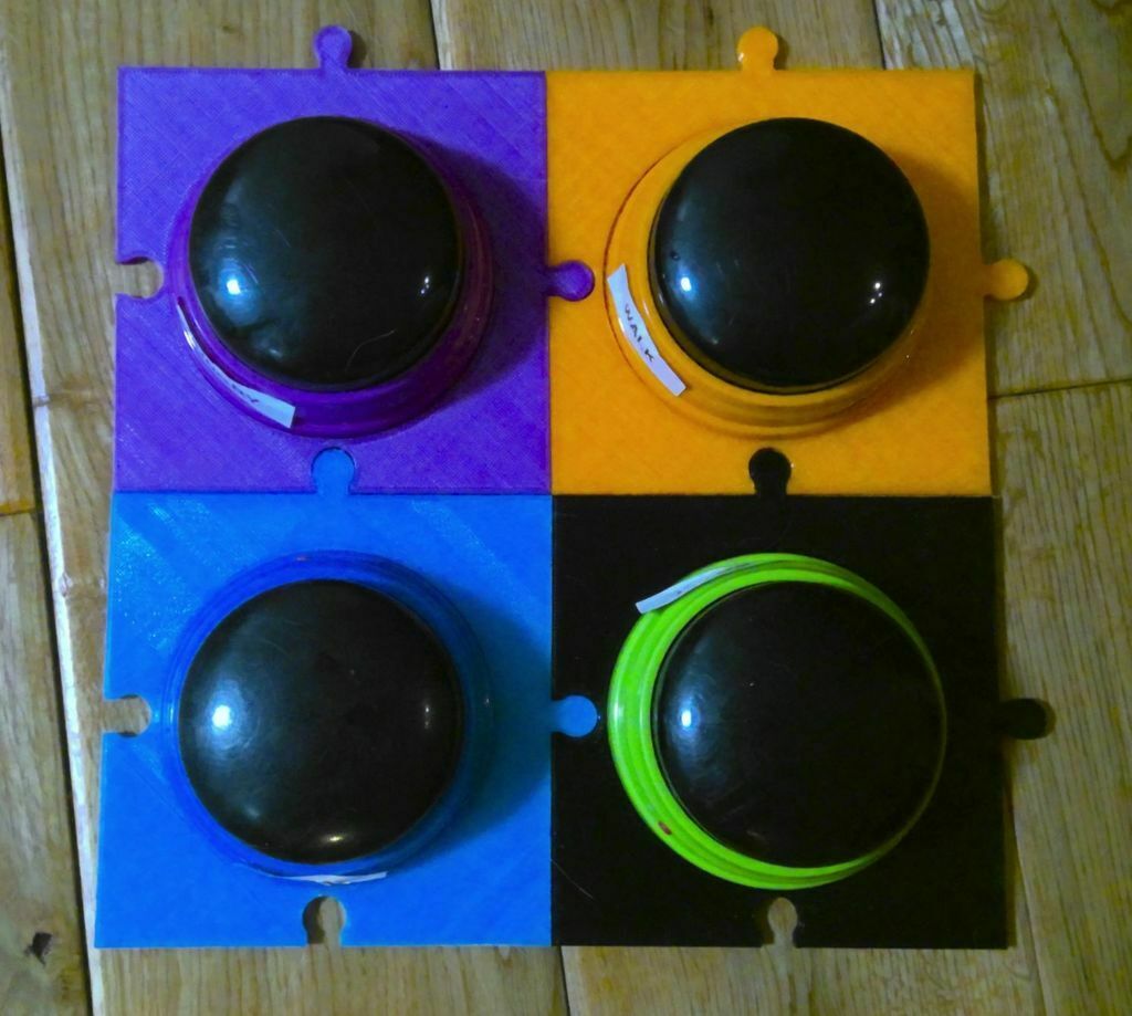 Free 3D file Pet Talking Button Interlocking Floor Plate 🐱・3D print ...