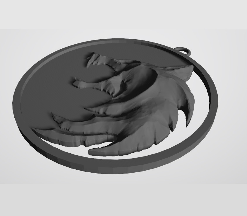 STL file The Witcher's Wolf Medallion (Netflix version) 🐺・3D printable ...