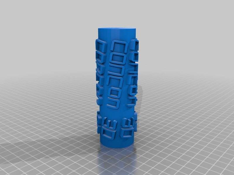 Бесплатный STL файл My Customized Text Paint Roller 🎨・Шаблон для 3D ...