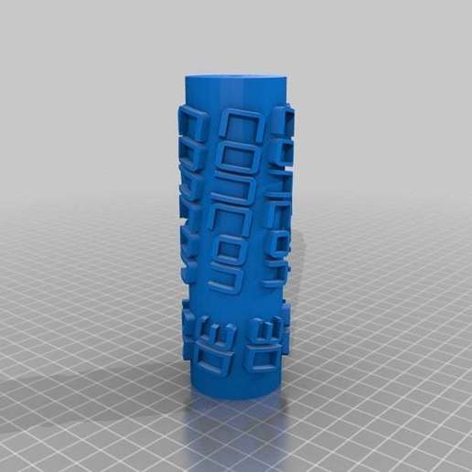 Download free 3D printer model My Customized Text Paint Roller ・ Cults