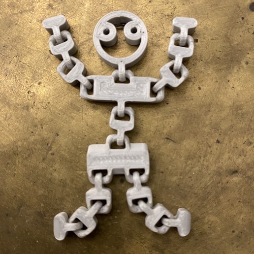 Download free STL file Small articulated man • 3D print object ・ Cults