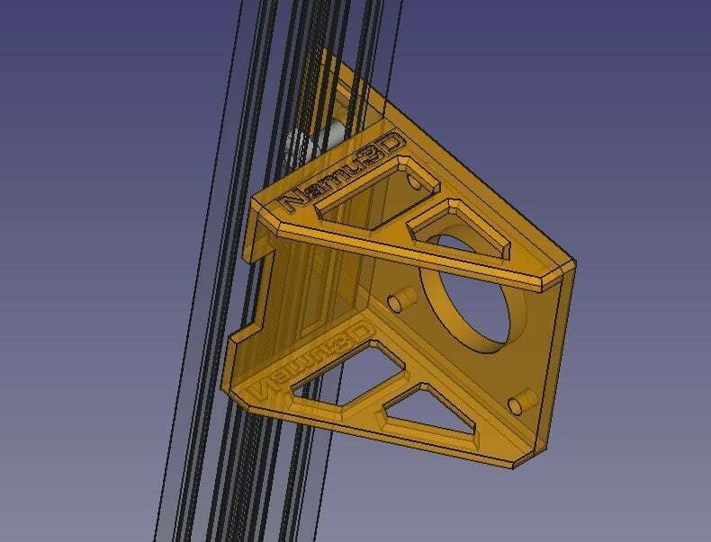 Free STL file Nema17 stepper motor bracket mount for 2020 Extrusion・3D ...