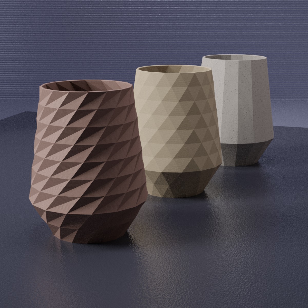 STL file Vases 0020 C - Low poly cone vases・3D printing idea to ...