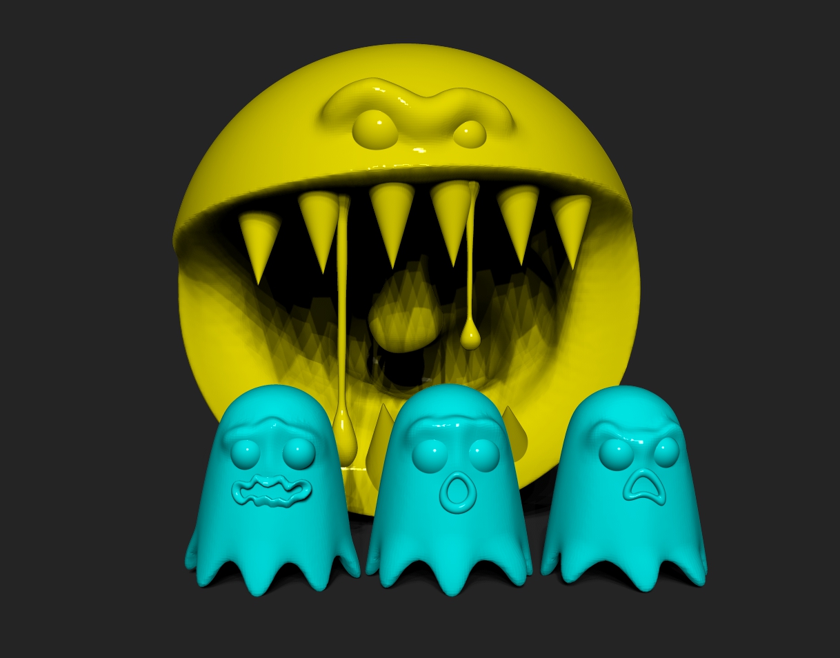 STL file pacman・3D printing template to download・Cults