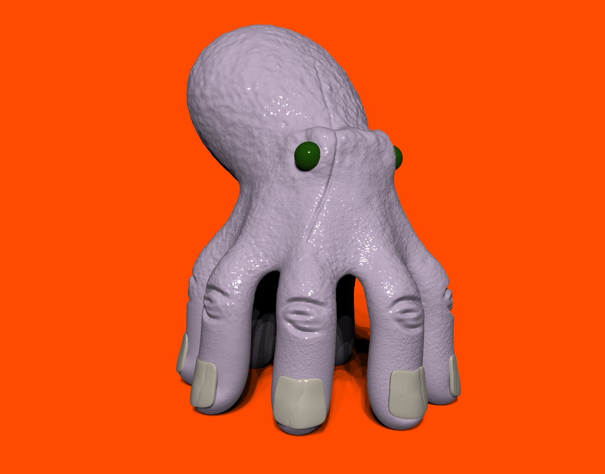 STL file Octopus hand・Model to download and 3D print・Cults