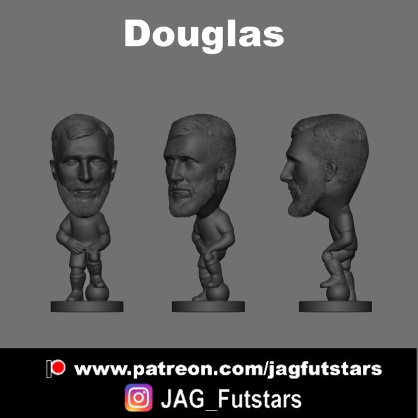 STL file Douglas - Soccer Figure ⚽・3D printer design to download・Cults