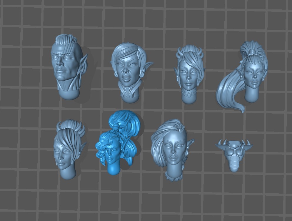 3D file Lady pirate Space Elf Heads 🏴‍☠️・3D printer model to download・Cults