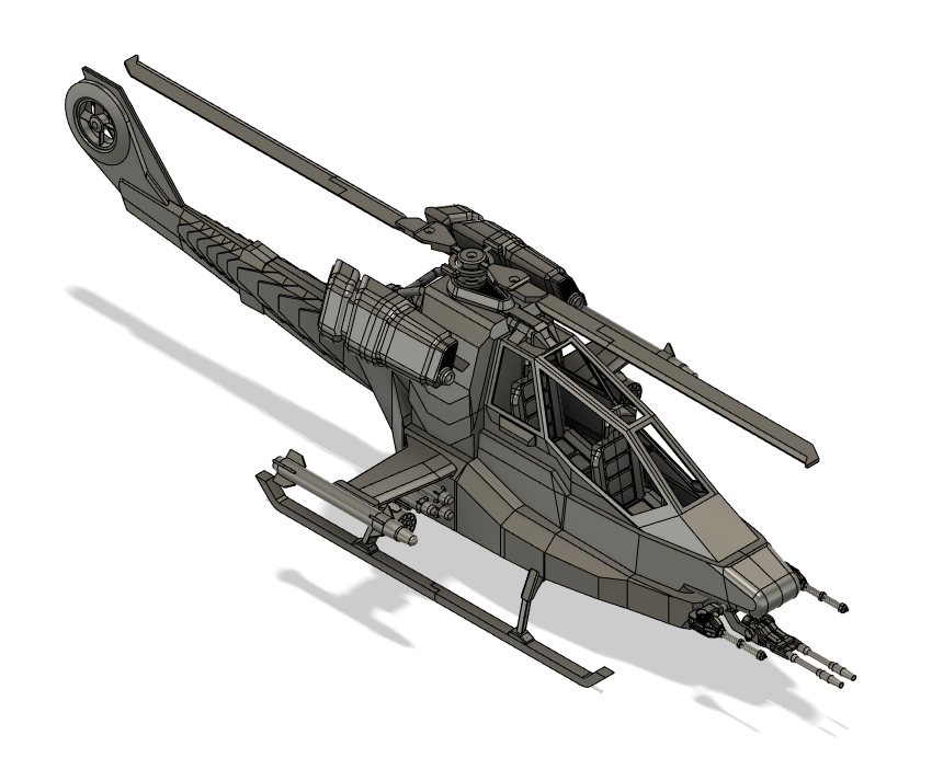 3D file DragonHawk VTOL & Rattlesnake L.A.N.G. for 1:12 (6"/15cm ...
