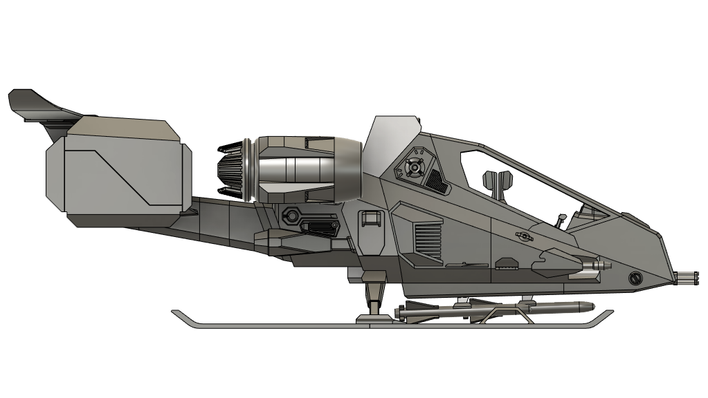 3D file DragonHawk VTOL & Rattlesnake L.A.N.G. for 1:12 (6"/15cm ...