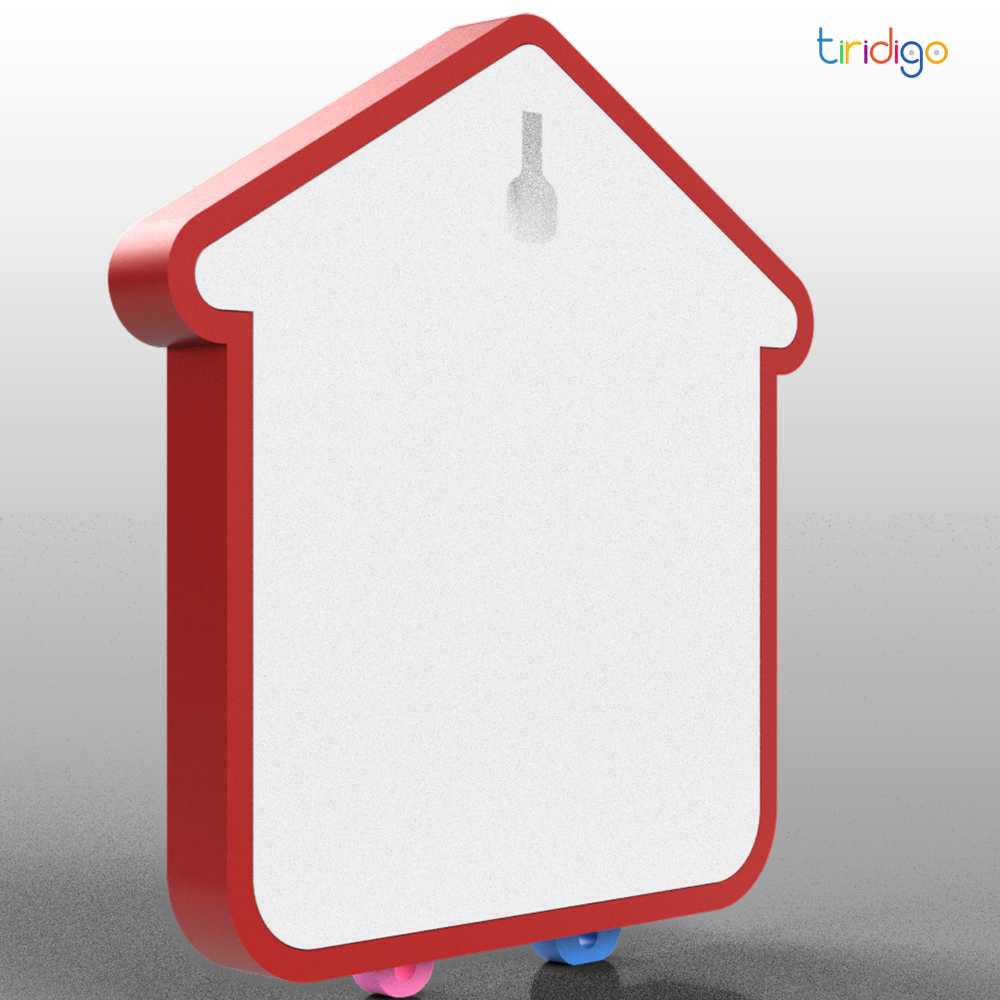 STL file HAPPY HOUSE KEY HOLDER 🏠・3D printing idea to download・Cults