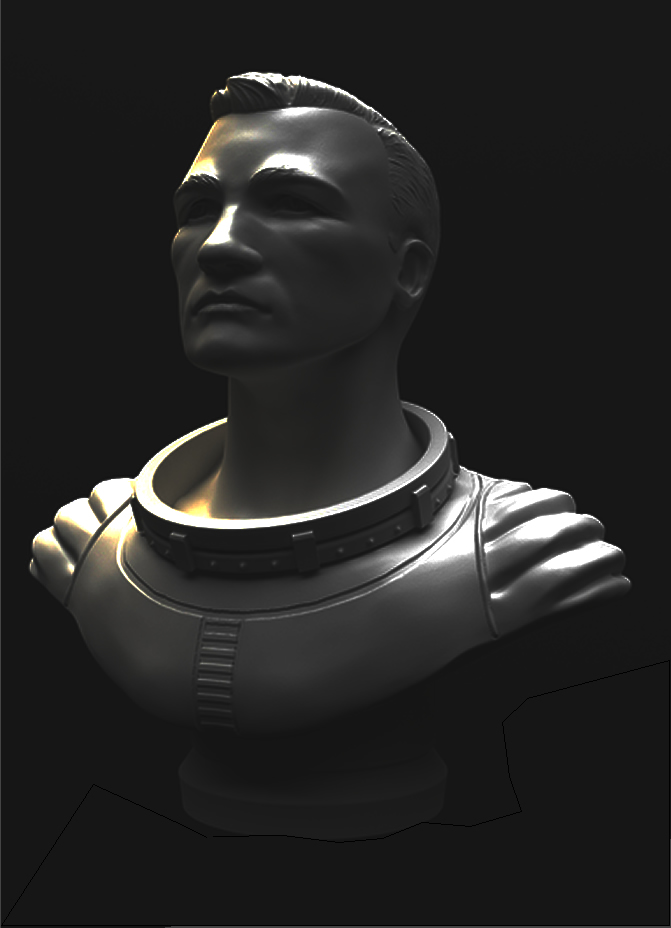 Free STL file Astronaut Bust Desk Ornament Remembrance Pilot・3D printer ...