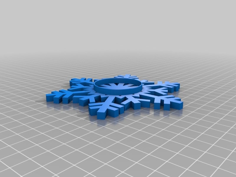 Free STL file Snowflake Tea Candle Holder・3D printable model to ...