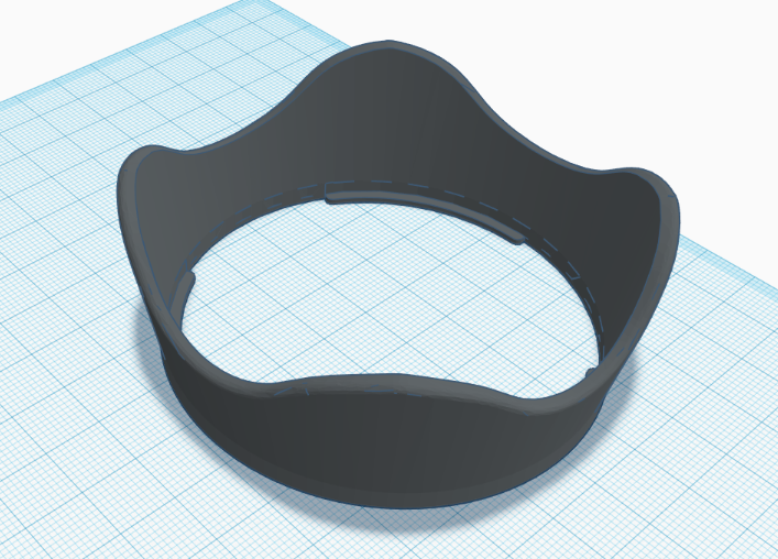 Free STL file Nikon lens hood AF-S 70-300mm 58mm・3D printable model to ...