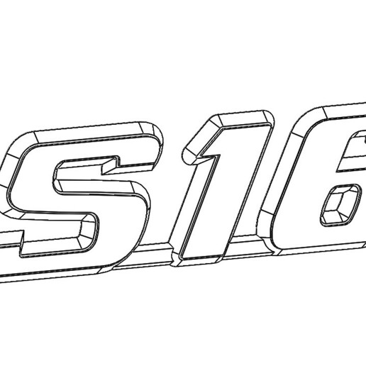 Télécharger fichier STL S16 Sigle PEUGEOT 106 / 306 • Design imprimable ...