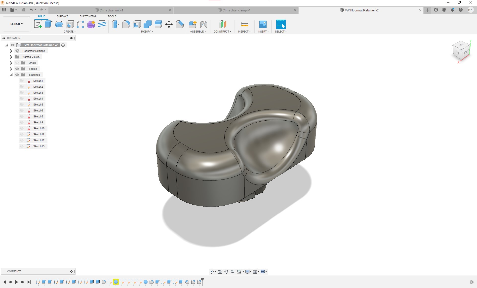 Archivo STL gratis CLIP PARA EL SUELO DE VW・Diseño por impresión en 3D ...