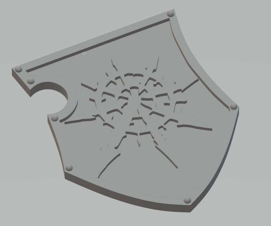 Free STL file Chaos Icon Shield 🛡️・Object to download and to 3D print・Cults