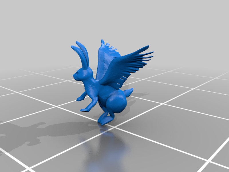 Free STL file Winged Bunny Rabbit, flying or hanging・3D print design to ...