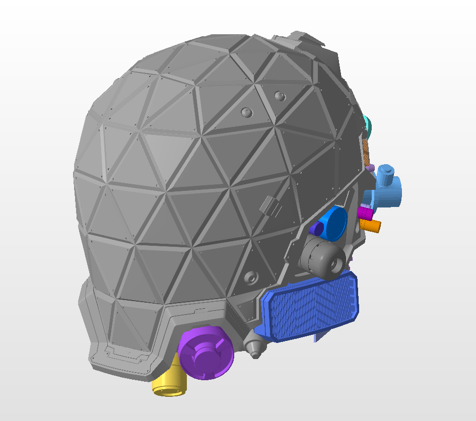 STL file Morgan Yu Helmet from Prey 🪖・3D printable model to download・Cults