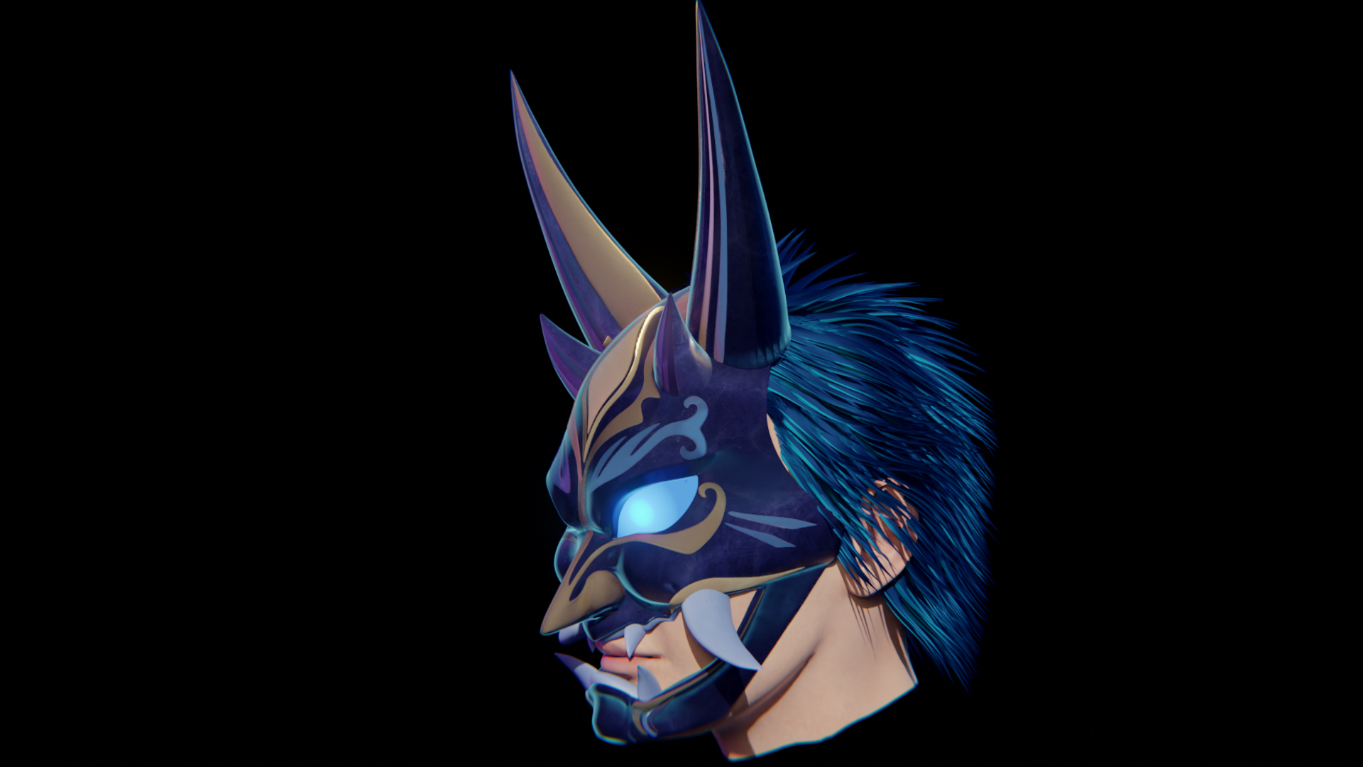 STL file Xiao mask from Genshin Impact 💭・Model to download and 3D print ...