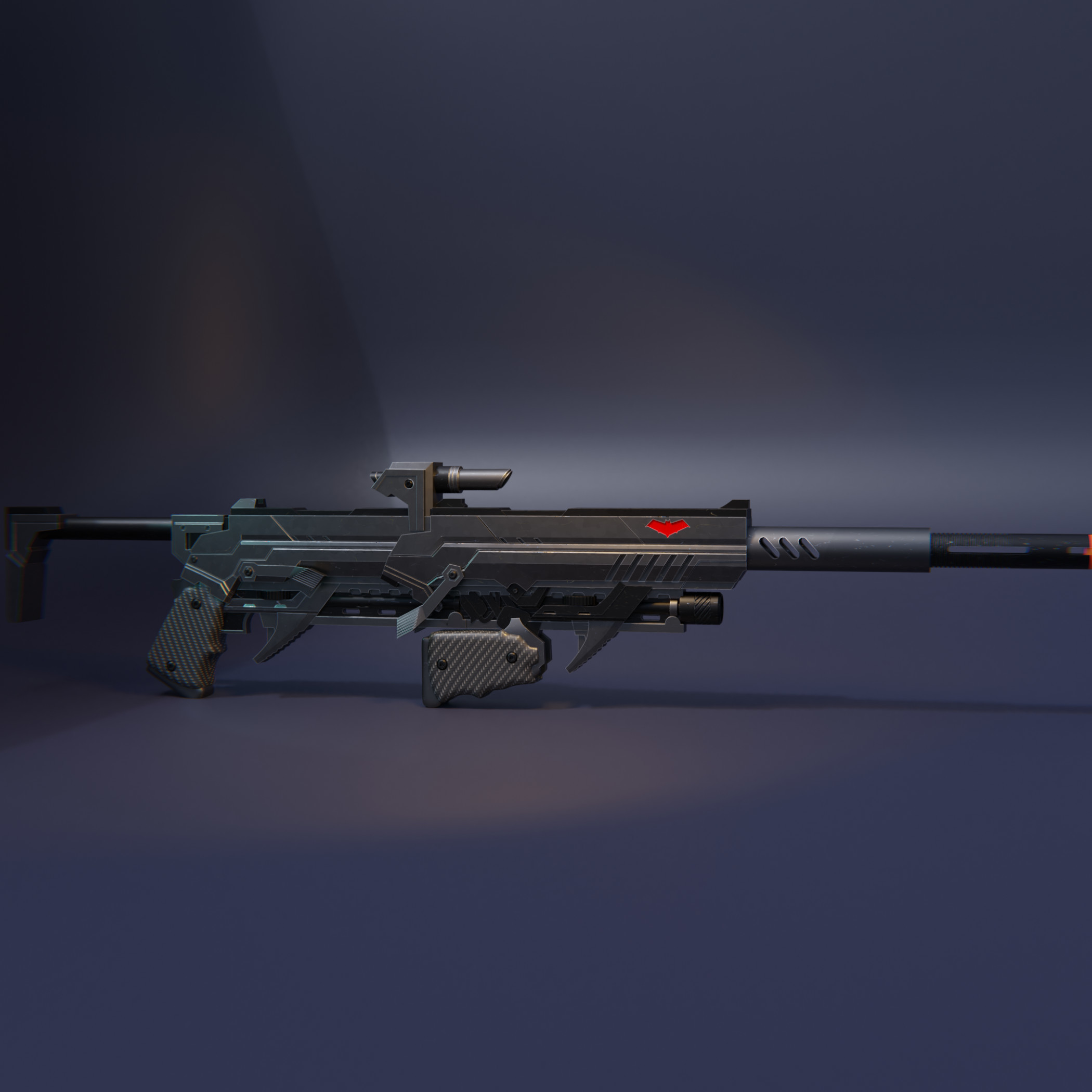 3D file Red Hood Arkham Knight Rifle・Model to download and 3D print・Cults