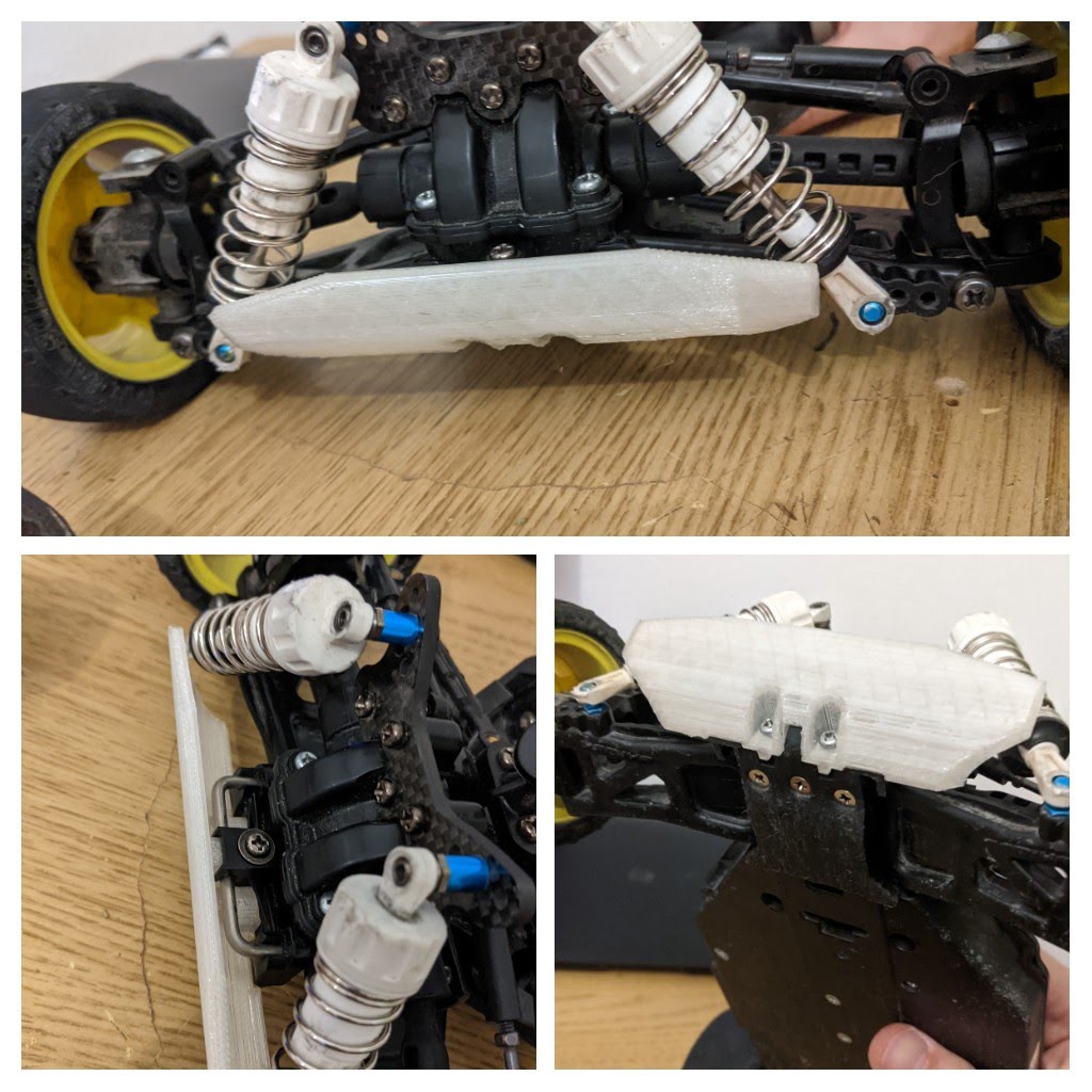 Fichier STL Tamiya tt02 b front bumper part a 11・Plan à imprimer en 3D ...