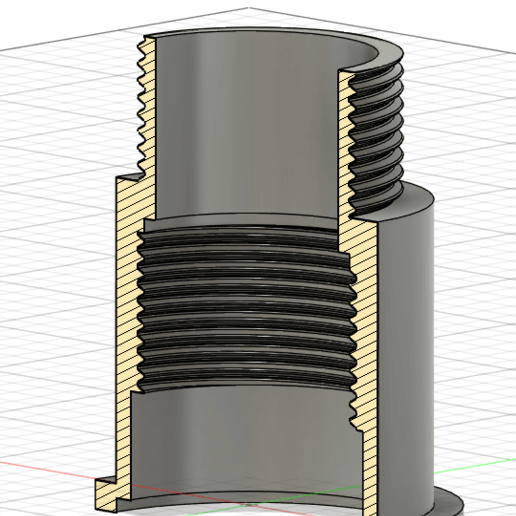 Download STL file Connecting pipes (thread 41.91 X 2.309) for sink ...