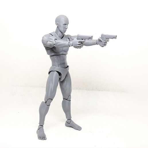 Download STL file Mr figure V02 the 3D printed action figure • Object ...