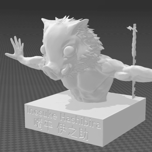 Download free 3MF file Inosuke Hashibira (Kimetsu no Yaiba) • 3D print ...
