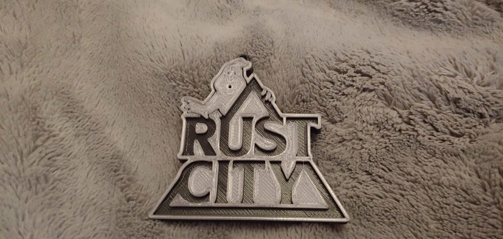 STL file Ghostbusters Afterlife Rust City Keychain 🏙️・Template to ...