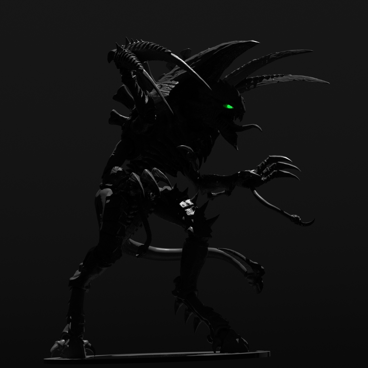 Free STL file Duel Bladed Xeno Gladiator 🎲・3D printer model to download ...