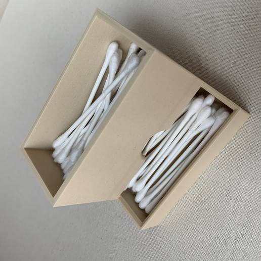 Download free 3D printing files Cotton Swab Holder / Bathroom Box ・ Cults