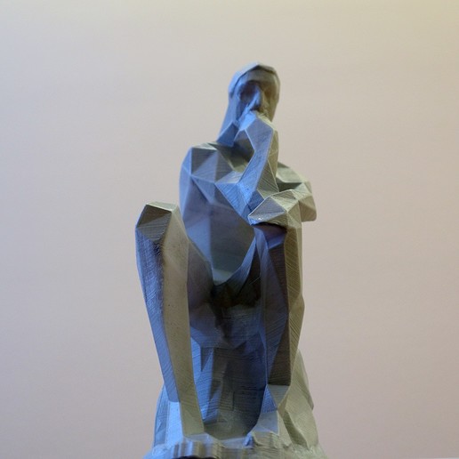 Download free 3D model "Auguste Rodin: The Thinker" low poly ・ Cults