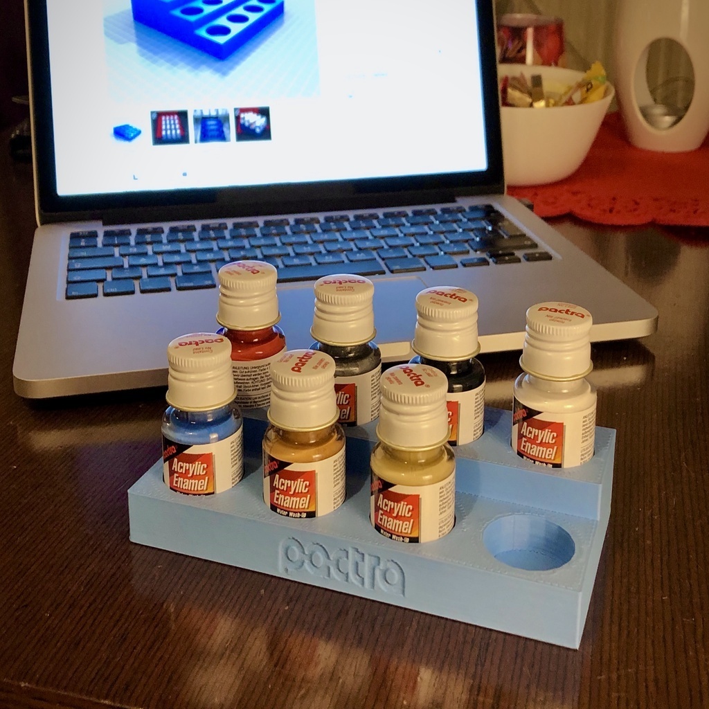 Free 3D file Pactra Paint Stand (8 bottles)・3D print object to download ...