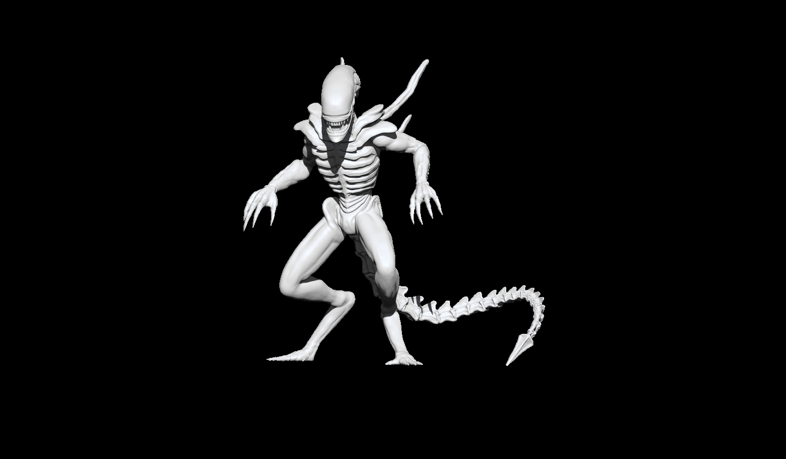 OBJ file alien xenomorph・3D printable model to download・Cults
