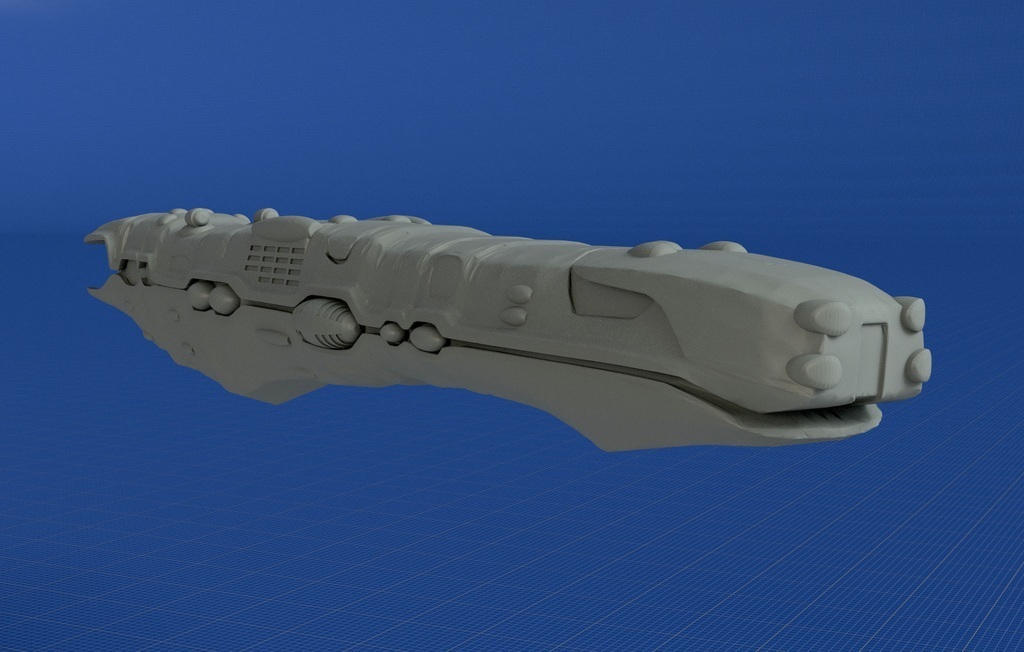 Free 3D file 36" Zentraedi Warship (split for printing) 🎲・Template to ...