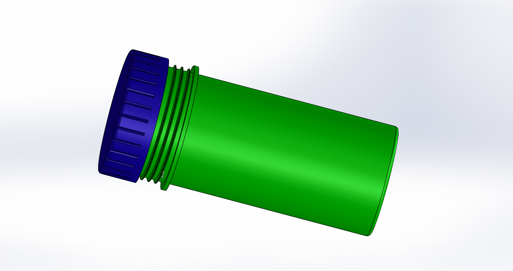 Free 3D file Plastic container with cap・3D printer model to download・Cults