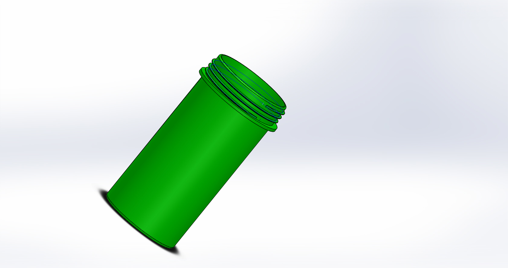 Free 3D file Plastic container with cap・3D printer model to download・Cults