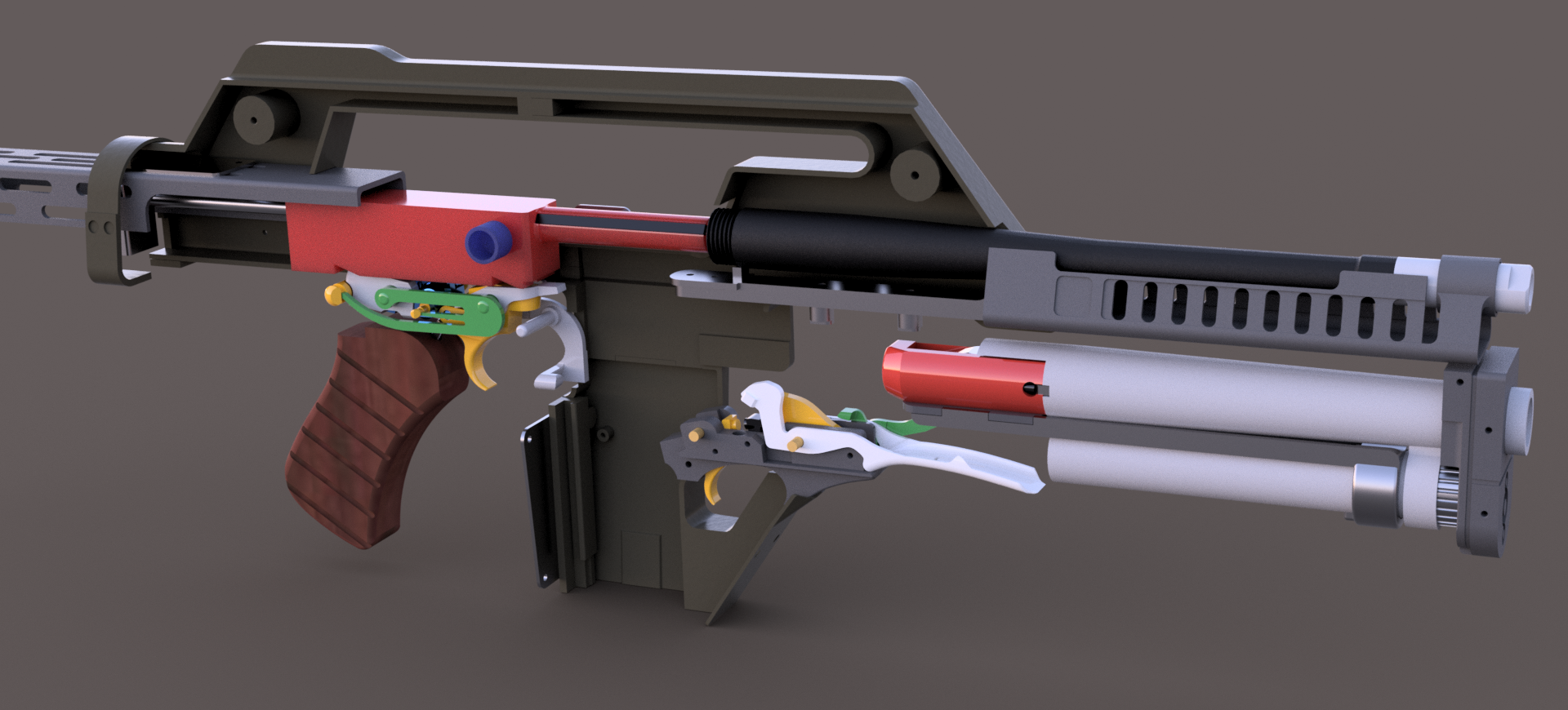 3D file M41A Pulse Rifle・Template to download and 3D print・Cults
