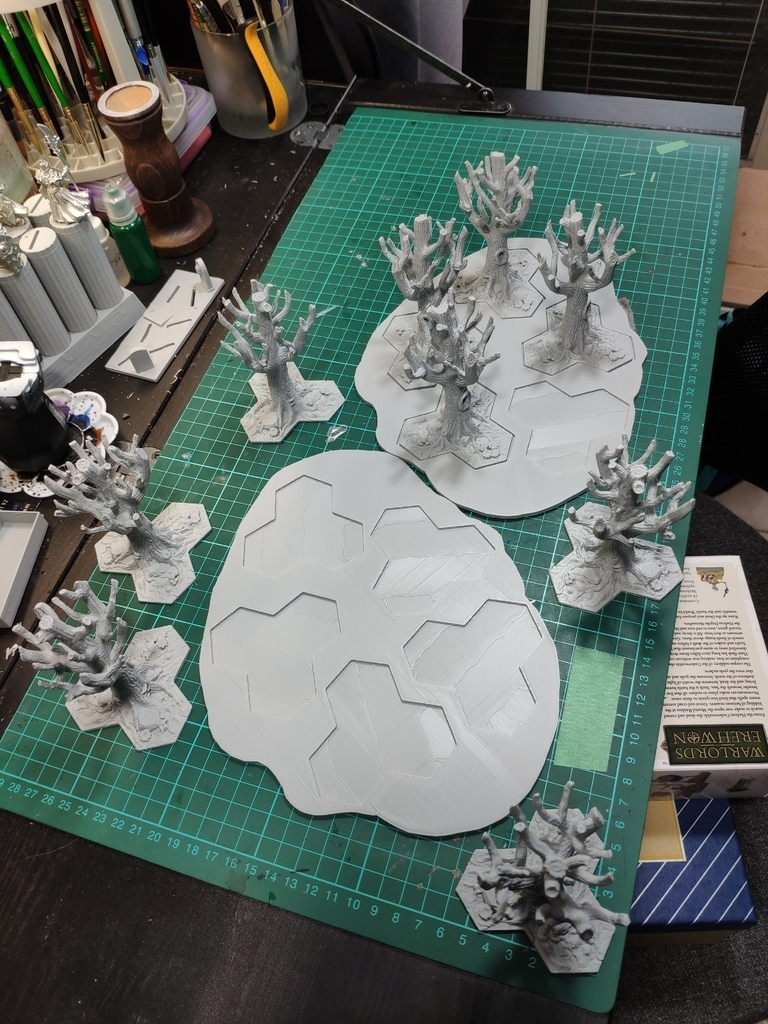 Free 3D file Wargaming forest base template・3D printer model to ...