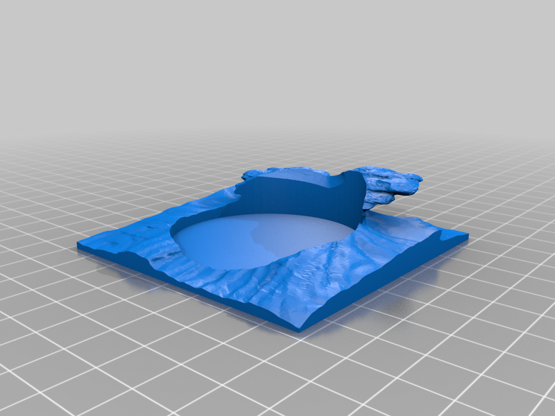 Free 3D file 75mm square base for 50mm round miniature - Kraken etc・3D ...