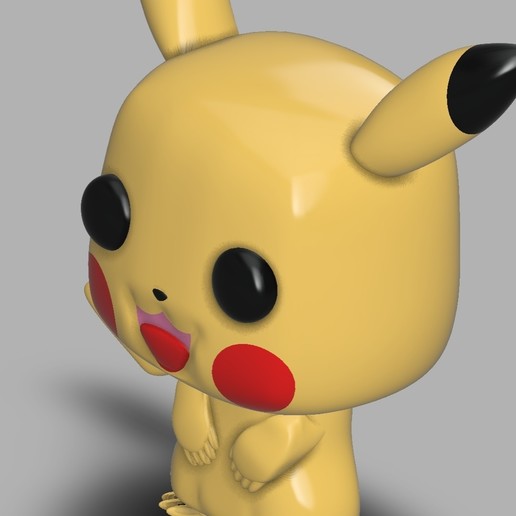 Descargar archivo STL gratis Pikachu pop • Diseño para impresión en 3D ...