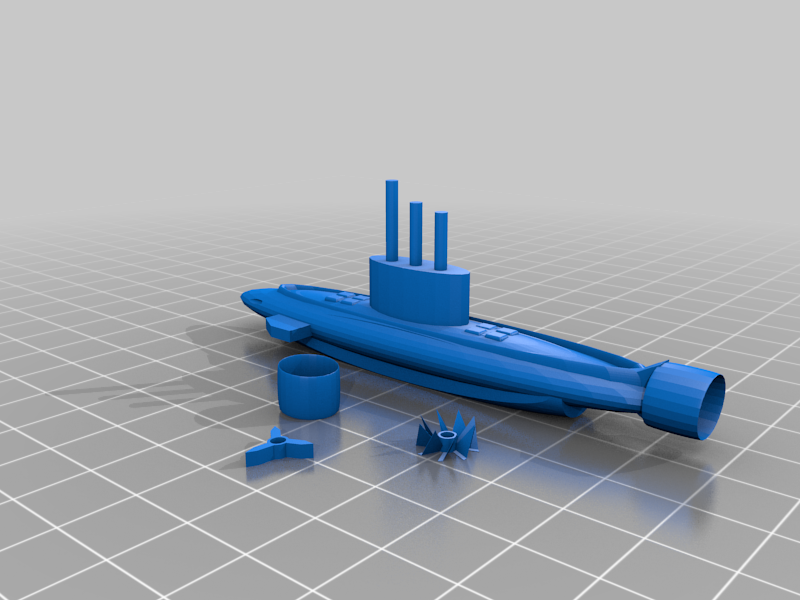 Free 3D file Submarine 2 v2.a・3D printable design to download・Cults