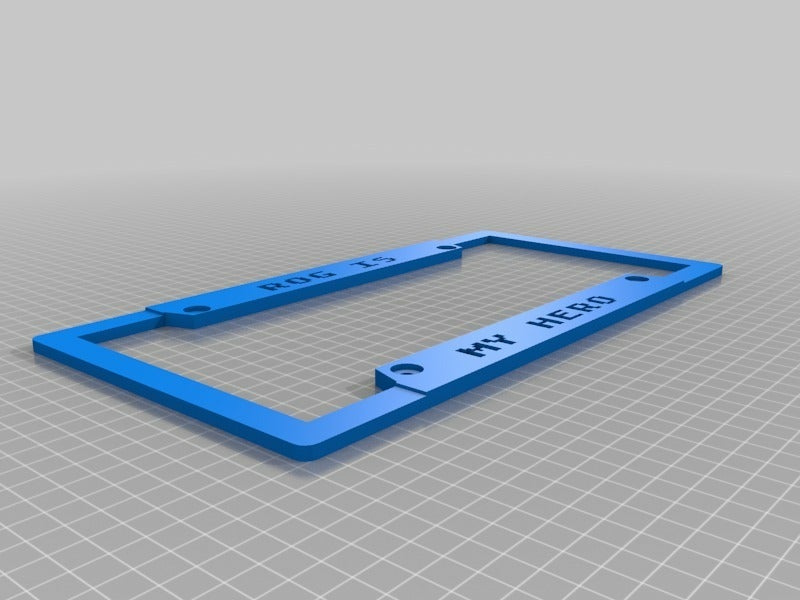 Free STL file Rog is my hero Plate Border・3D printing template to ...