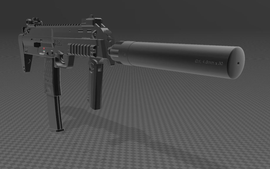 STL file Heckler & Koch mp7 A1・3D print object to download・Cults
