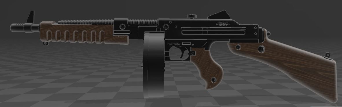 3MF file Thompson Gun with Drum・3D print design to download・Cults